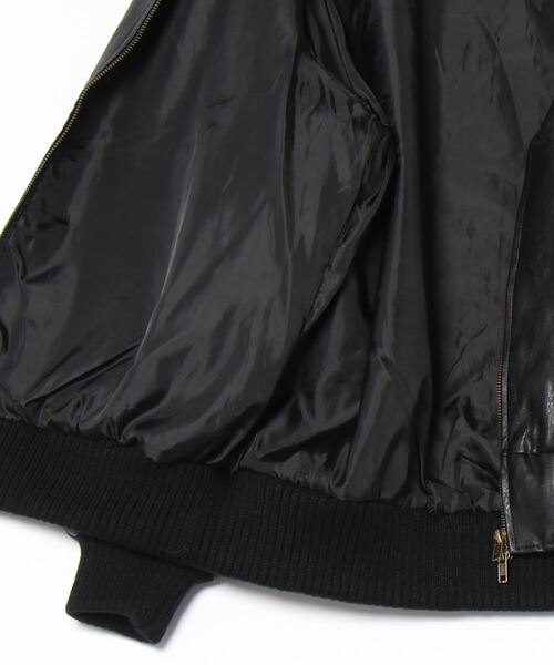 Ritzy（リッツィー）の「Vintage-like synthetic leather rib turtle blouson/ヴィンテージ ...