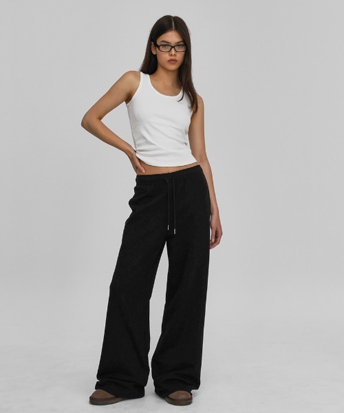 BLACKUP（ブラックアップ）の「[B-BASIC] ヘビーコットンワイド2WAYパンツ（スウェットパンツ）」 - WEAR