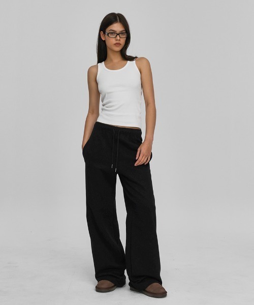 BLACKUP（ブラックアップ）の「[B-BASIC] ヘビーコットンワイド2WAYパンツ（スウェットパンツ）」 - WEAR