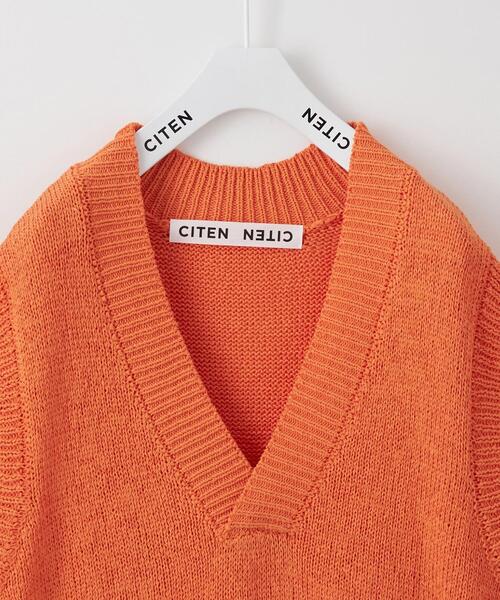 CITEN（シテン）の「＜CITEN＞テープヤーン ノースリーブ ニット（ベスト）」 - WEAR