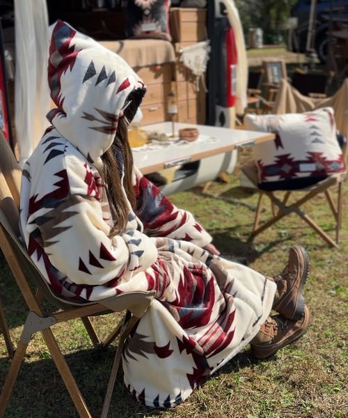 チャイハネ（チャイハネ）の「【チャイハネ】NOMADY ノマディ着るブランケット ロングガウン（ルームウェア/パジャマ）」 - WEAR