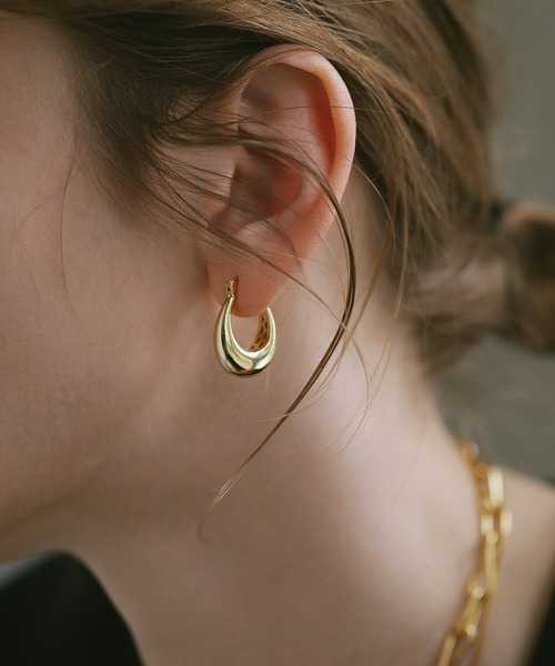 Ops.（オプス）の「ピアス 金属アレルギー対応 シルバー925 ゴールド フープピアス【Ladew-miel ラデューミエル】（ピアス（両耳用））」 - WEAR
