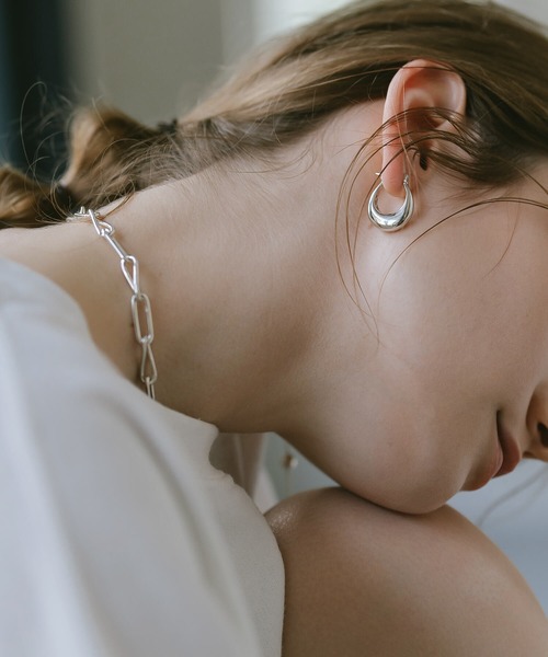 Ops.（オプス）の「ピアス 金属アレルギー対応 シルバー925 ゴールド フープピアス【Ladew-miel ラデューミエル】（ピアス（両耳用））」 - WEAR