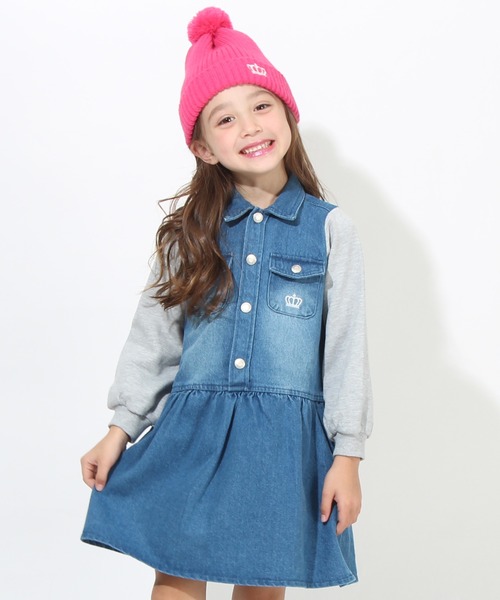 袖切替 デニムワンピース 7639K（ワンピース）｜BABYDOLL（ベビードール）のファッション通販 - ZOZOTOWN