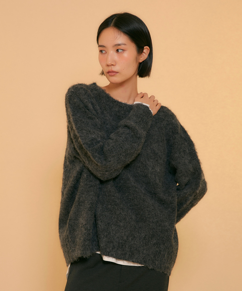 ReNorm（リノーム）の「アルパカMIXニットプルオーバー（ニット/セーター）」 - WEAR