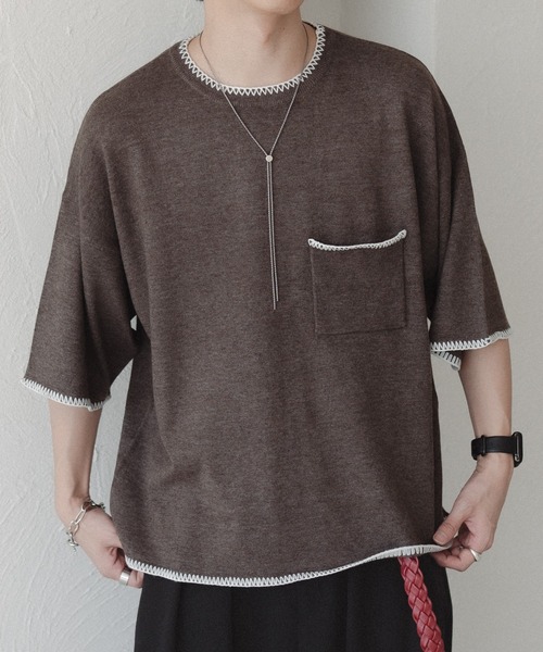 epnok（エプノック）の「ステッチニットTee（Tシャツ/カットソー）」 - WEAR