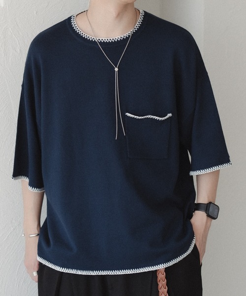 epnok（エプノック）の「ステッチニットTee（Tシャツ/カットソー）」 - WEAR
