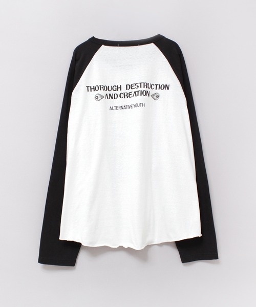 RNA（アールエヌエー）の「M2412 FOUR EYED WOLFロンT（Tシャツ/カットソー）」 - WEAR