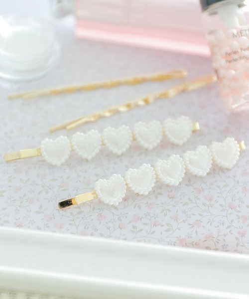 ハート4SETヘアピン[tiny tiny(ティニーティニー)]（ヘアピン）｜tiny tiny（ティニーティニー）のファッション通販 - ZOZOTOWN