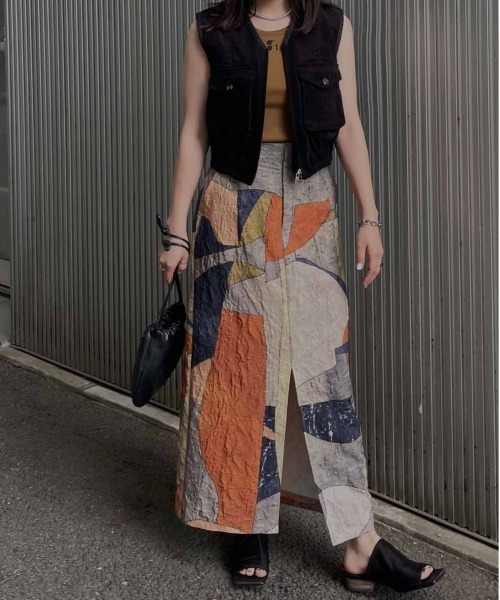 AMERI（アメリ）の「MEDI MURAL I LINE SKIRT（スカート）」 - WEAR