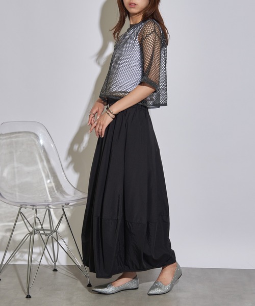 SETUP7（セットアップセブン）の「【SETUP7】グリッターラメ フラットシューズ パンプス KNF049（パンプス）」 - WEAR