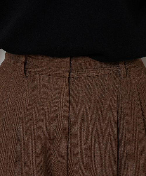 NARACAMICIE】ヘリンボンタックパンツ（その他パンツ）｜NARACAMICIE