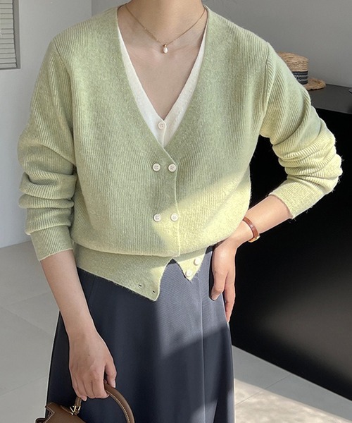 【セール】レイヤードドッキングニット（ニット/セーター）｜Dewlily（デューリリー）のファッション通販 - ZOZOTOWN