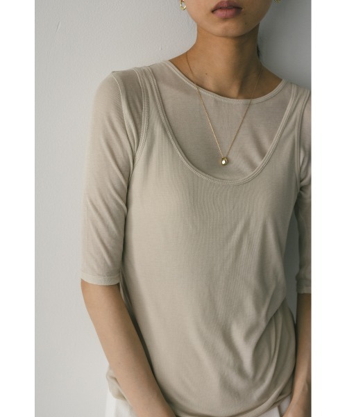 STYLEMIXER（スタイルミキサー）の「2ピースシアーレイヤードタンクT（Tシャツ/カットソー）」 - WEAR