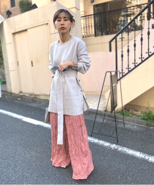 AMERI（アメリ）の「SIDE DEEP SLIT KNIT（ニット/セーター）」 - WEAR