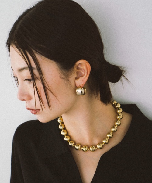 HANNE（アン）の「BIGボールチェーンネックレス（ネックレス）」 - WEAR