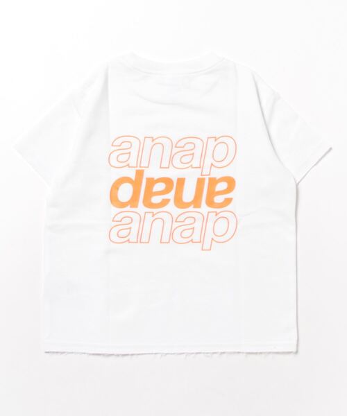 ANAP kids（アナップキッズ）の「anapボックスロゴビッグTシャツ【親子お揃い】（Tシャツ/カットソー）」 - WEAR