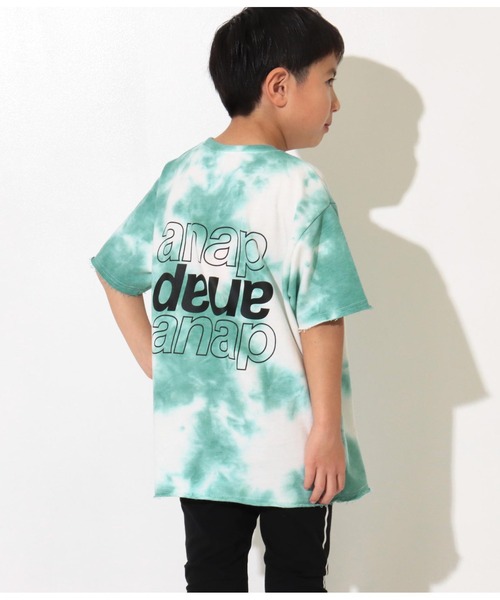 ANAP kids（アナップキッズ）の「anapボックスロゴビッグTシャツ【親子お揃い】（Tシャツ/カットソー）」 - WEAR