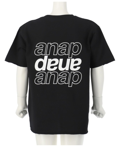 ANAP kids（アナップキッズ）の「anapボックスロゴビッグTシャツ【親子お揃い】（Tシャツ/カットソー）」 - WEAR