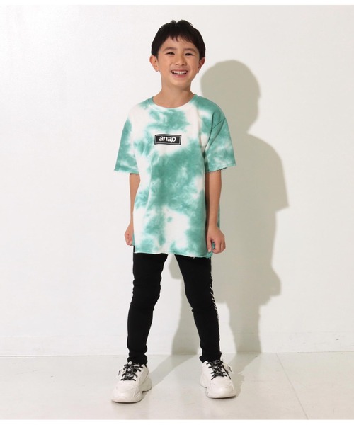 ANAP kids（アナップキッズ）の「anapボックスロゴビッグTシャツ【親子お揃い】（Tシャツ/カットソー）」 - WEAR