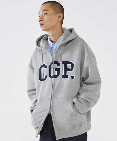 codegraphy（コードグラフィー）の「A'GEM/9 × .kom『Code:graphy/コードグラフィー』CGP ARCH LOGO HOOD ZIP-UP /CGPジップアップフー ...