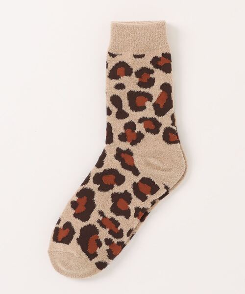 【BASIC SOCKS】R起毛レオパードソックス（ソックス/靴下）｜Right-on（ライトオン）のファッション通販 - ZOZOTOWN