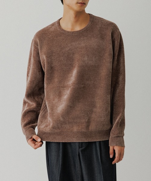 セール】モールヤーン クルーネック ニットプルオーバー（ニット