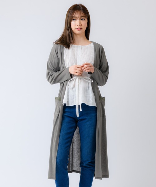 Rewde（ルゥデ）の「★UVｶｯﾄ★ﾛﾝｸﾞｶｰﾃﾞｨｶﾞﾝ（0R15-05111）（カーディガン/ボレロ）」 - WEAR
