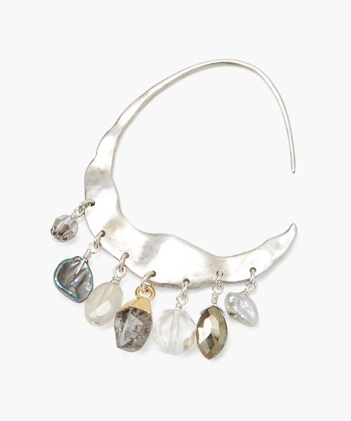 CHAN LUU（チャンルー）の「グレーミックス チャーム フープピアス ES-5357（ピアス（両耳用））」 - WEAR