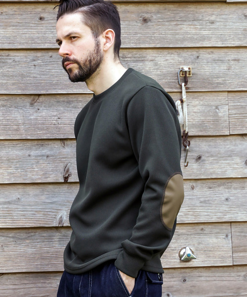 MR.OLIVE（ミスターオリーブ）の「MR.OLIVE ミスターオリーブ / AZE POLYESTER ELBOW PATCH SHIRT ...