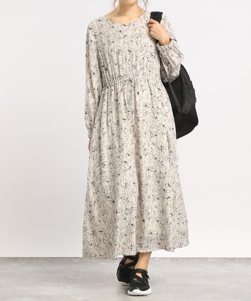 GLOBAL WORK Smile Seed Store（グローバルワーク スマイルシードストア）の「レーヨンVネックワンピース長袖 ...