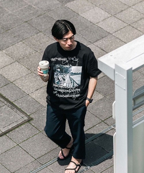 ITEMS URBANRESEARCH（アイテムズ アーバンリサーチ）の「RICKY POWELL Photo Tshirts（Tシャツ ...