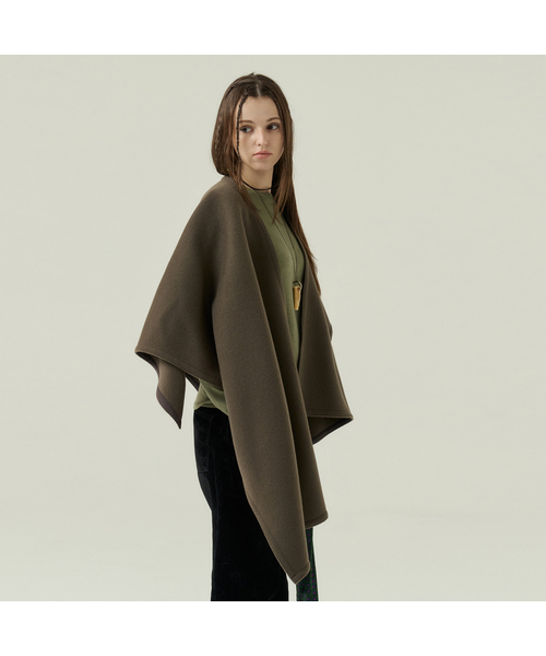 【セール】Cape Scuff Wool Reversible Brown 0169（ダッフルコート）｜VOYONN（ボヨン）のファッション ...
