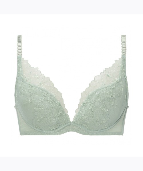 AMOSTYLE BY Triumph（アモスタイルバイトリンプ）の「チャーミングラマースリムラインDeepV ブラ＆ショーツセット ラインアートステッチ【B,C,Dカップ】AMST1410 ...