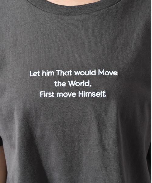 INTERPLANET（インタープラネット）の「刺繍ロゴT（Tシャツ/カットソー）」 - WEAR