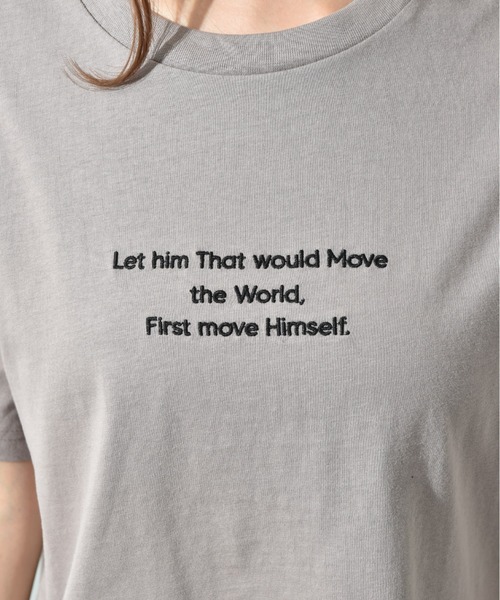 INTERPLANET（インタープラネット）の「刺繍ロゴT（Tシャツ/カットソー）」 - WEAR