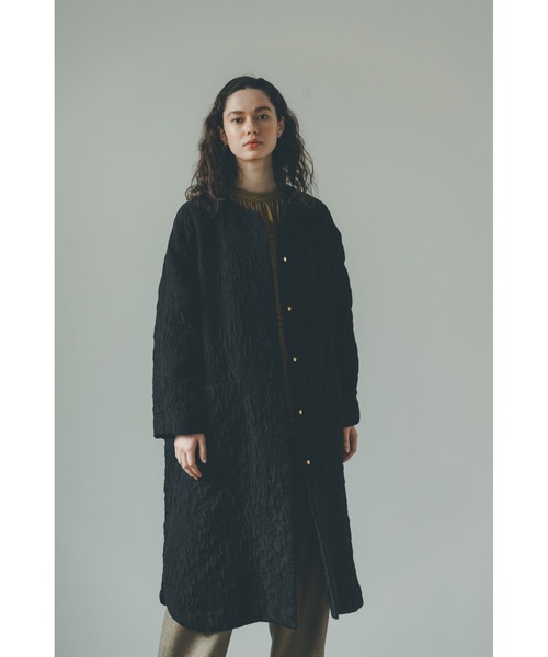 Heriter（エリテ）の「キルトジャガードコート（ノーカラーコート）」 - WEAR