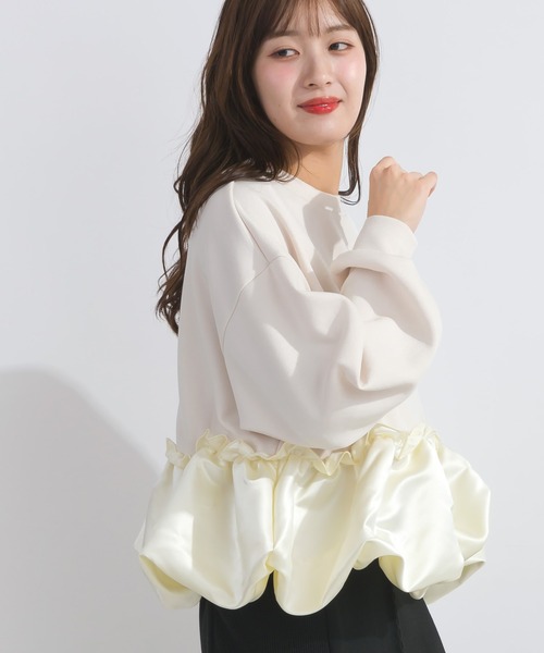PICCIN（ピッチン）の「【WEB限定】裾バルーン切り替えプルオーバー（スウェット）」 - WEAR