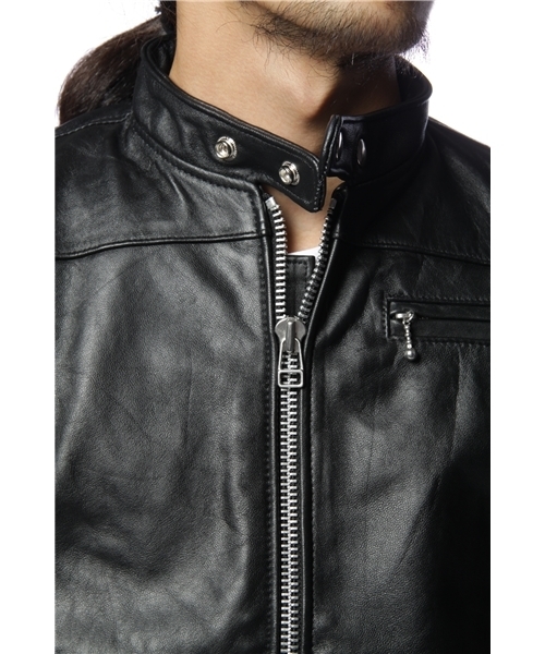 MIDWEST（ミッドウエスト）の「EINS レザーシングルライダース（ライダースジャケット）」 - WEAR