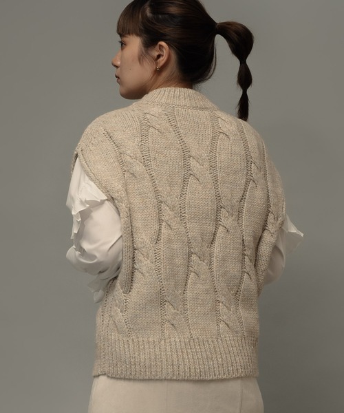 ottilie（オティーリエ）の「【 ottilie / オティーリエ 】 ケーブルベスト（ベスト）」 - WEAR