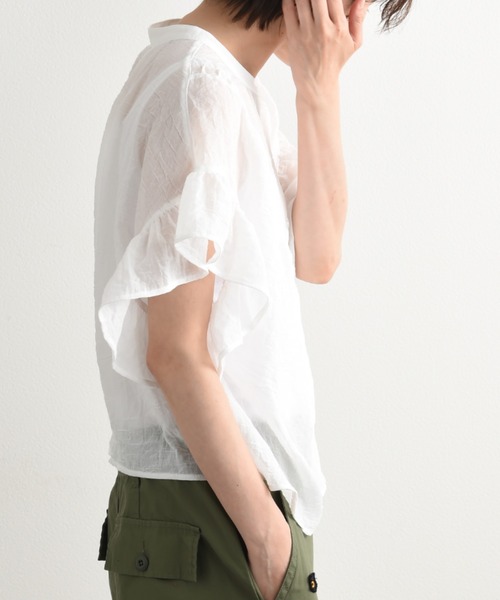 INTERPLANET（インタープラネット）の「Eボイルワッシャータックブラウス（シャツ/ブラウス）」 - WEAR