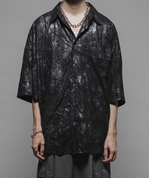 CASPER JOHN（キャスパージョン）の「Washer paint over shirts/ワッシャーペイントオーバーシャツ（シャツ ...