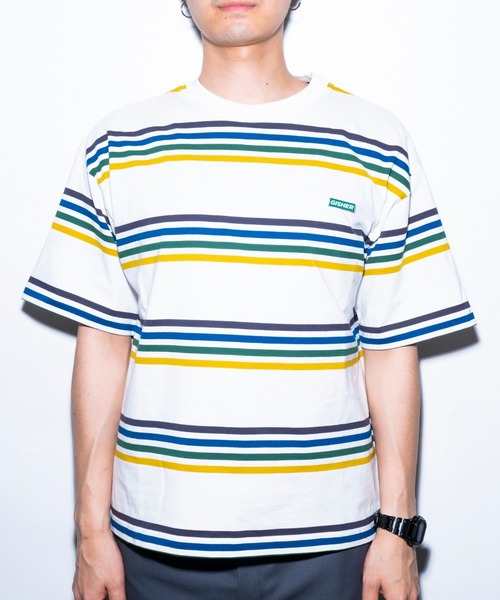 GISHER（ギッシャー）の「STRIPED TEE（Tシャツ/カットソー）」 - WEAR