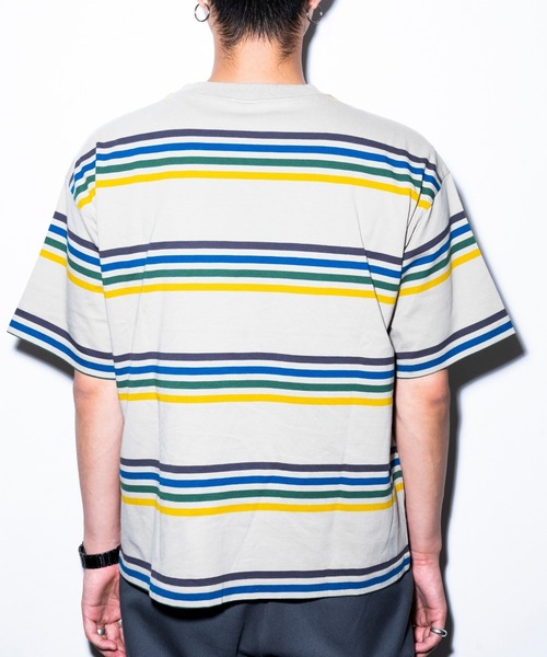 GISHER（ギッシャー）の「STRIPED TEE（Tシャツ/カットソー）」 - WEAR