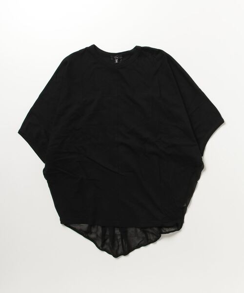 【セール】（CLU）WL17PF2030 SILK CHIFFON BACK OVERSIZED TOP（Tシャツ/カットソー）｜TRANS ...