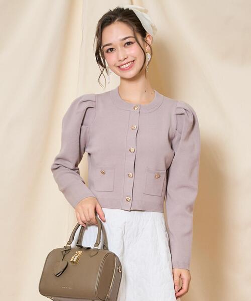 WILLSELECTION（ウィルセレクション）の「タックスリーブニットカーディガン（カーディガン/ボレロ）」 - WEAR