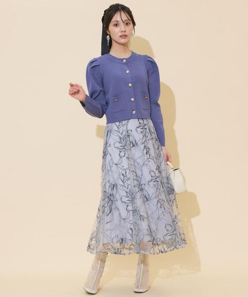 WILLSELECTION（ウィルセレクション）の「タックスリーブニットカーディガン（カーディガン/ボレロ）」 - WEAR