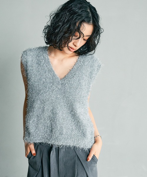 LEPSIM（レプシィム）の「【FOR I SERIES】5ゲージ2WAYニットベスト 138619（ベスト）」 - WEAR