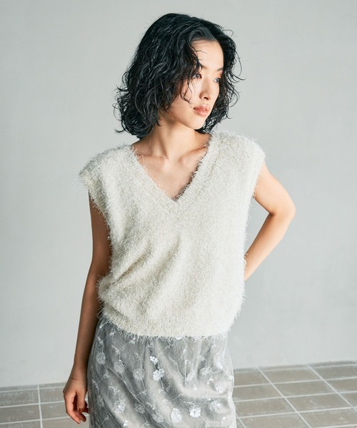 LEPSIM（レプシィム）の「【FOR I SERIES】5ゲージ2WAYニットベスト 138619（ベスト）」 - WEAR