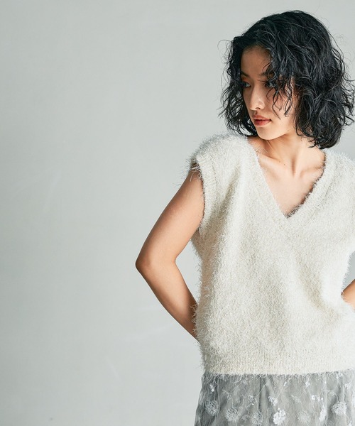 LEPSIM（レプシィム）の「【FOR I SERIES】5ゲージ2WAYニットベスト 138619（ベスト）」 - WEAR